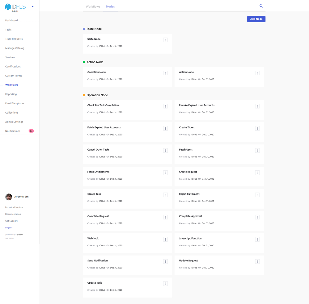 Workflow Engine - IDHub by Sath