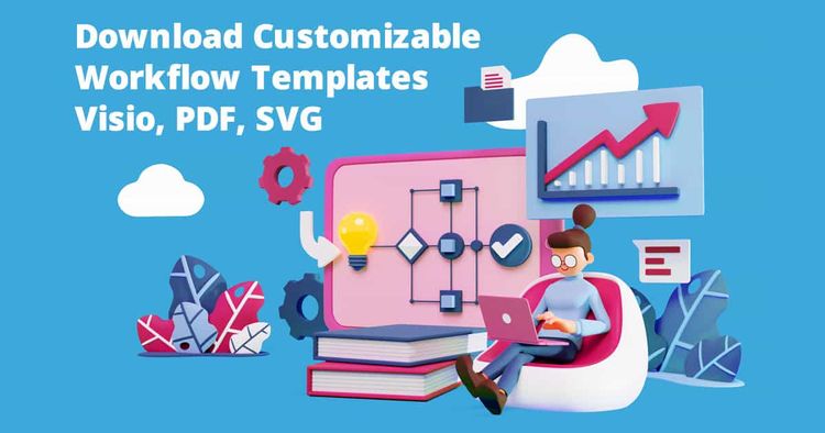 Approval Workflow Templates - Visio, SVG, PDF